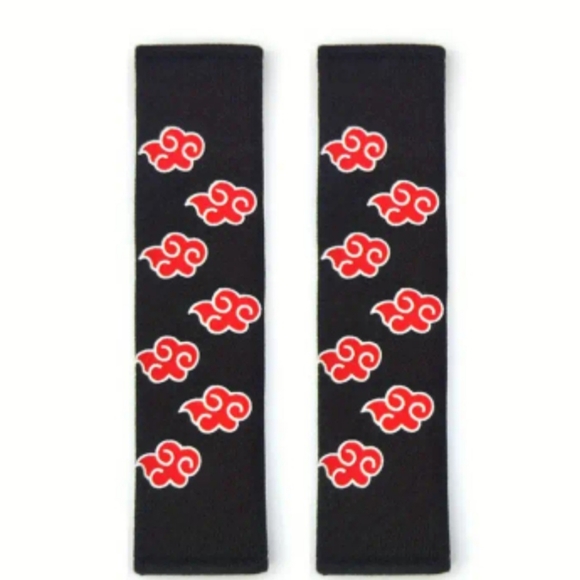 Other | 2 New Naruto Akatsuki Cloud Seat Belt Pads Shipping Available ...